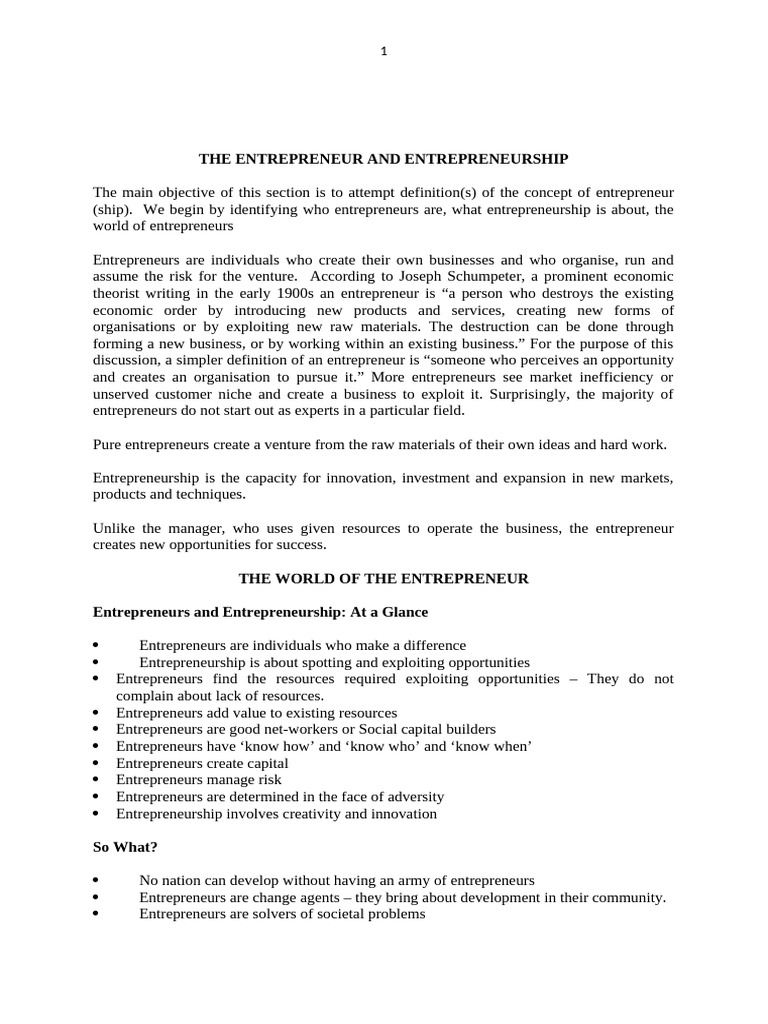 Entrepreneurship Lecture Notes 2 | PDF | Entrepreneurship | Debt