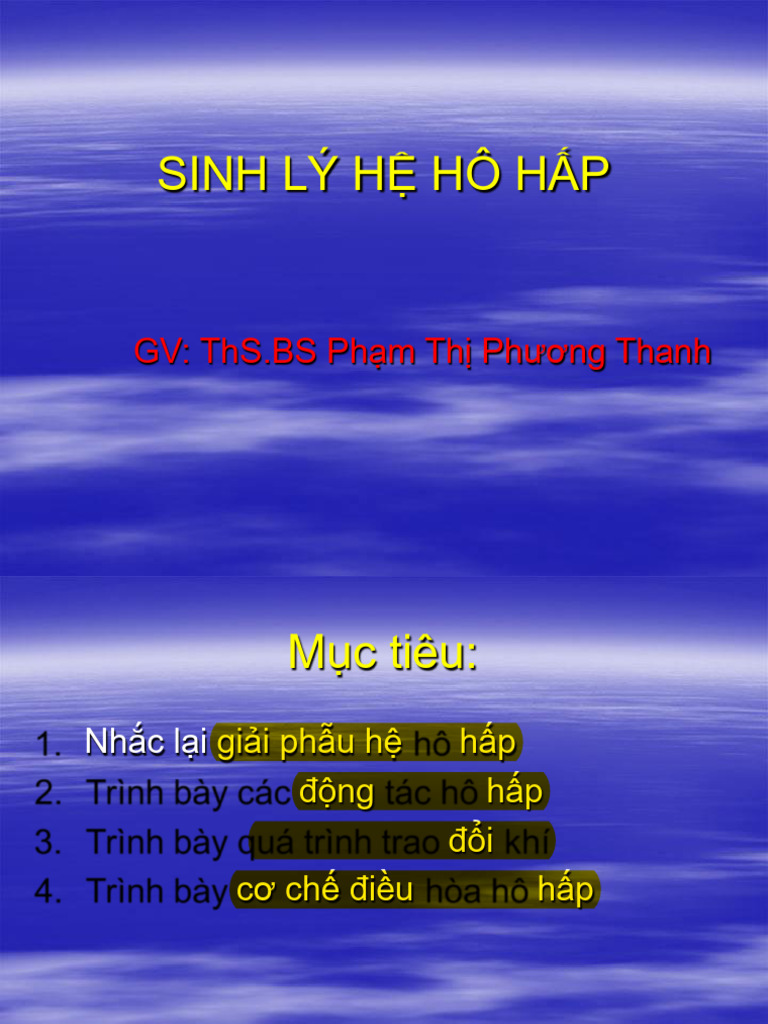 SL hô hấp | PDF