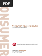 2025 AAA Consumer Arbitration Fees | PDF | Arbitration | Mediation