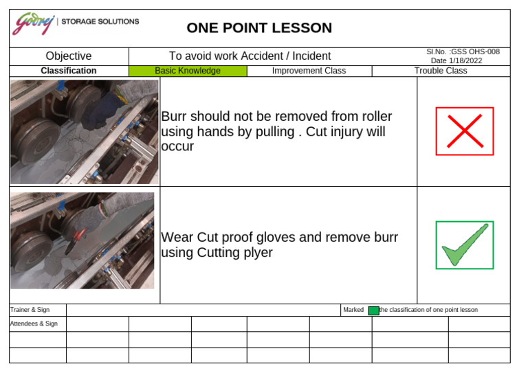 GSS-One Point Lesson_Step Beam1 | PDF