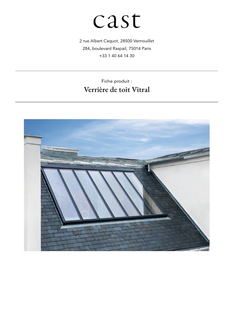 Verrière de toit sur mesure Vitral | PDF | Bâtiment (construction ...