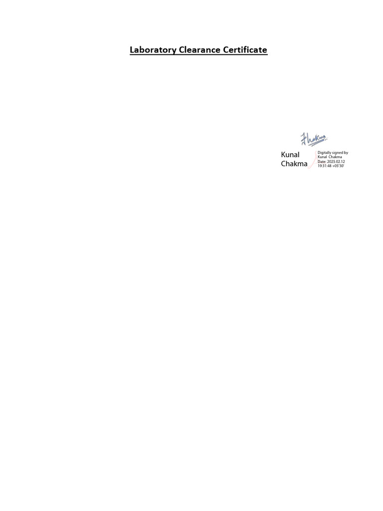 Laboratory Clearance certificate-1-3 | PDF