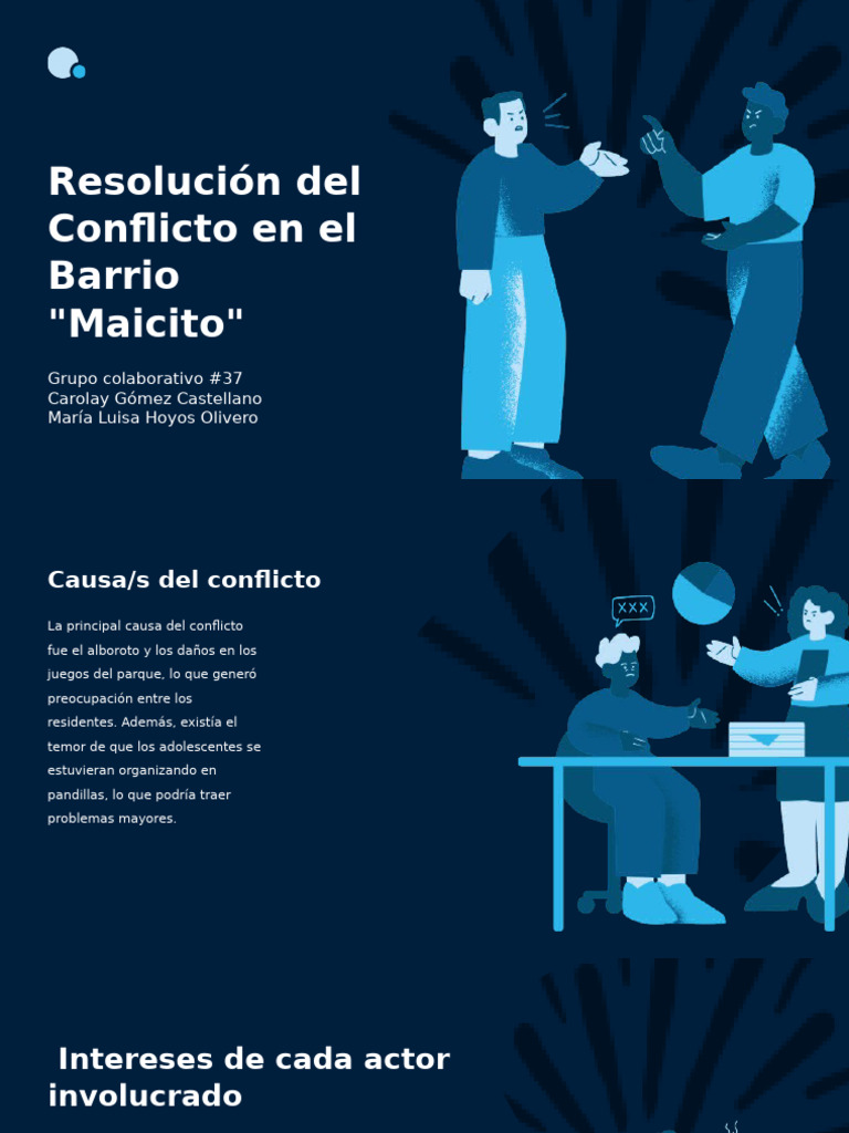 Presentación Resolución de Conflictos | PDF | Mediación | Psicología Social