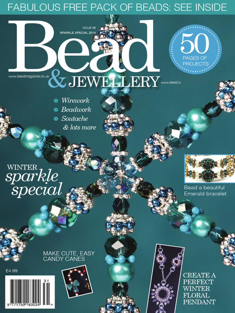 Bead Magazine Sparklespecial2014 PDF Free | PDF | Beadwork | Necklace