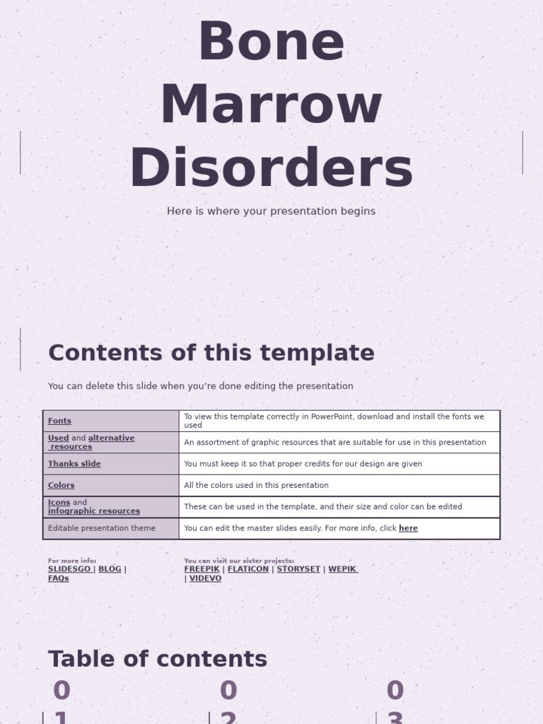 Bone Marrow Disorders | PDF | Medical Diagnosis | Chronic Condition
