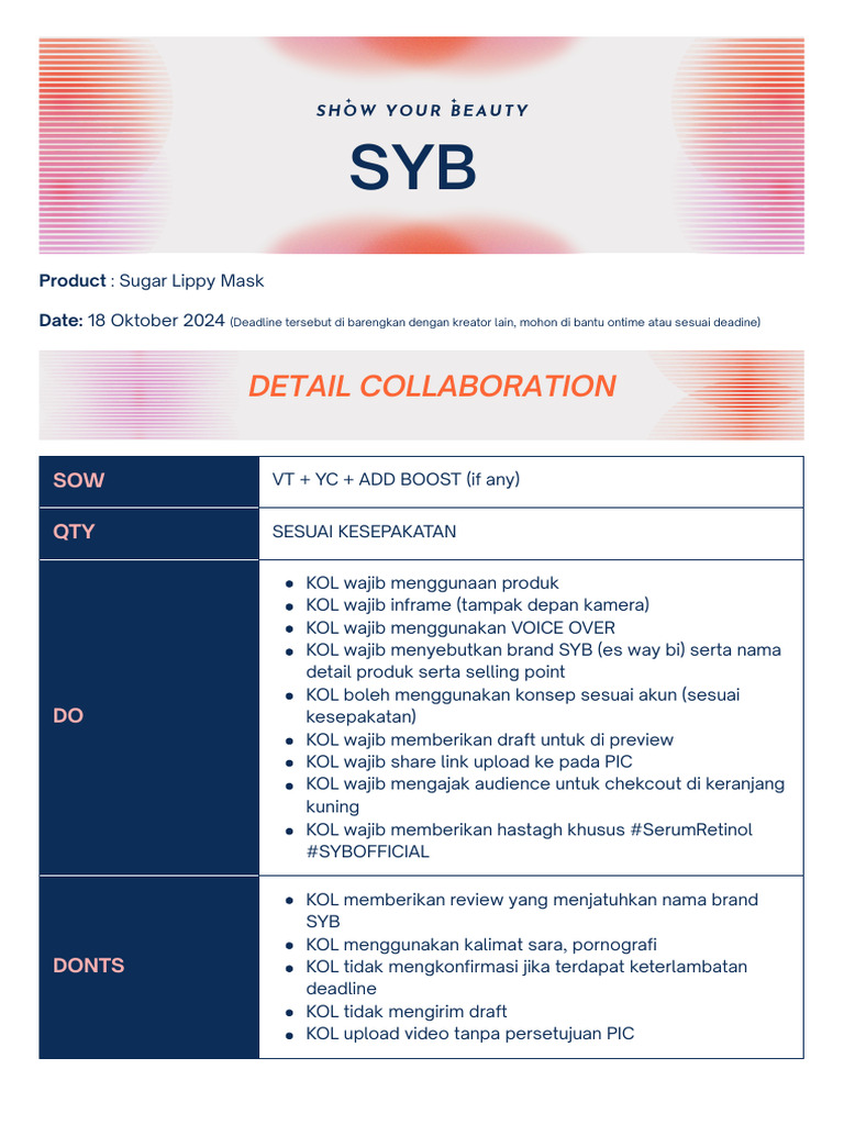 Brief Sugar Lippy Mask | PDF