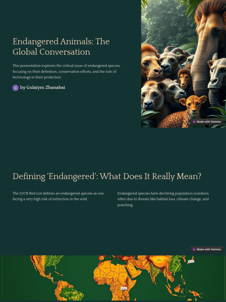 Endangered Animals the Global Conversation | PDF | Endangered Species ...