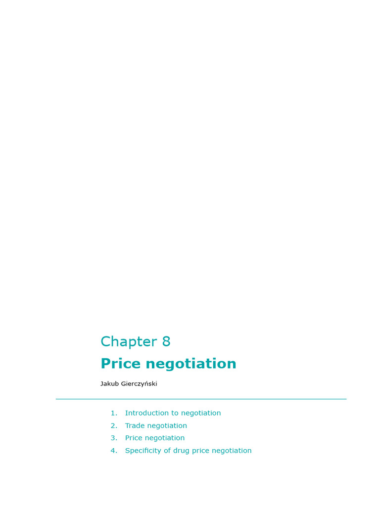 Drug Price Negotiation Strategies | PDF | Negotiation | Procurement