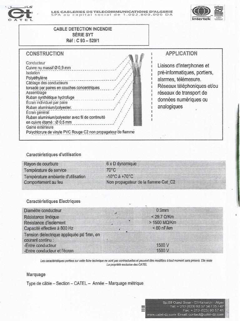 Fiche Technique Anti Incendie-2-3 | PDF
