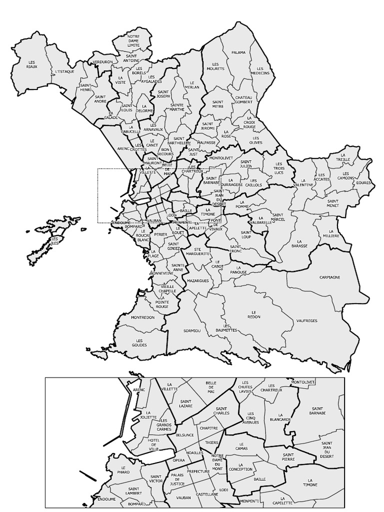 Carte Des Quartiers | PDF