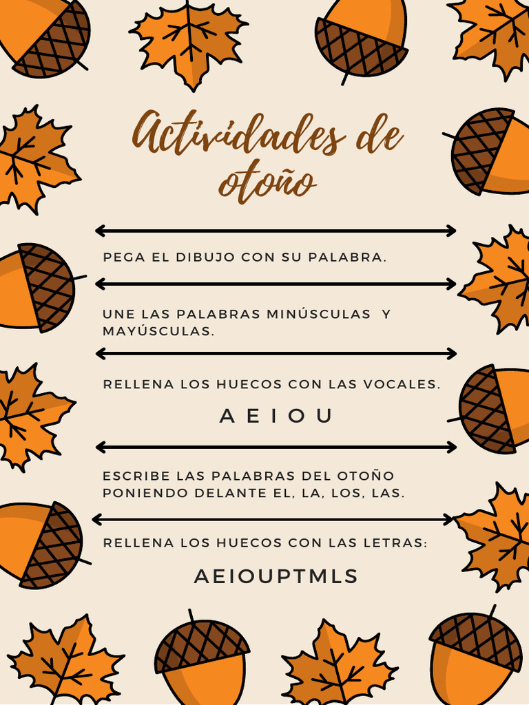 Lecto y Fonología Otoño 1º y 2º | PDF
