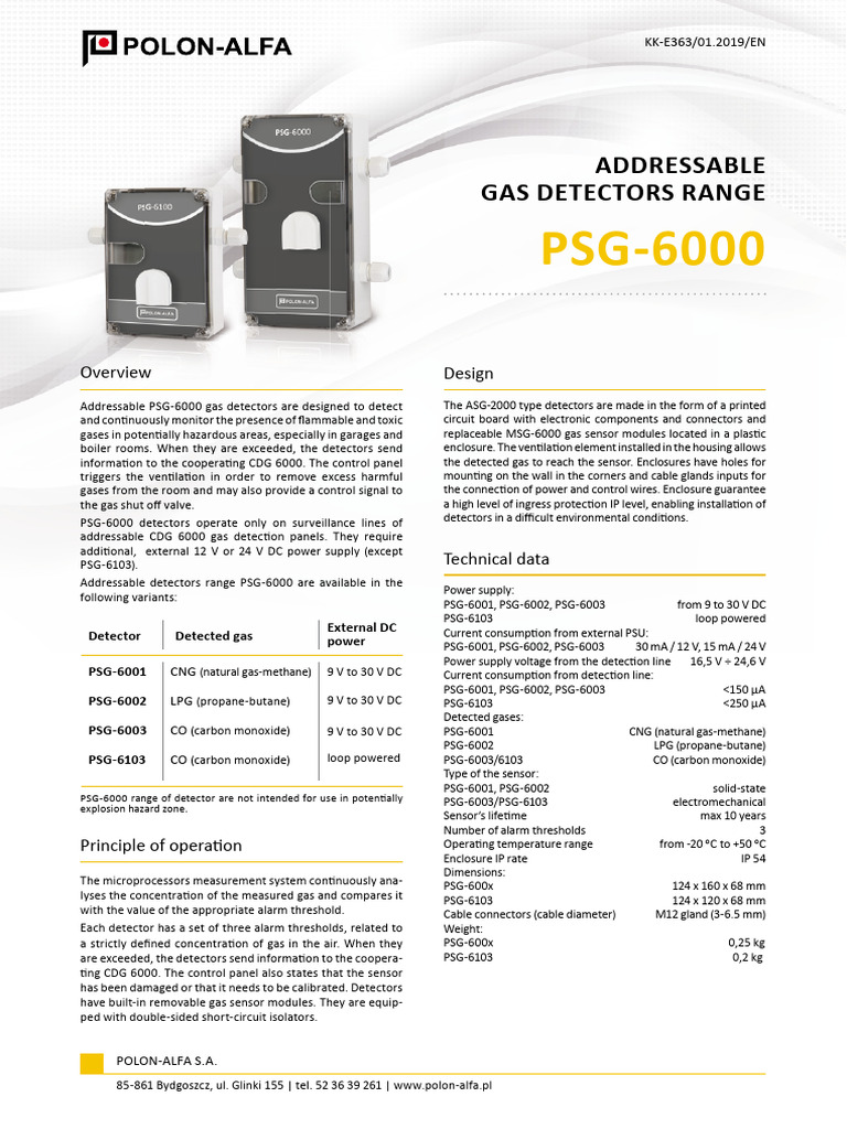 PSG-6000 | PDF | Power Supply | Sensor