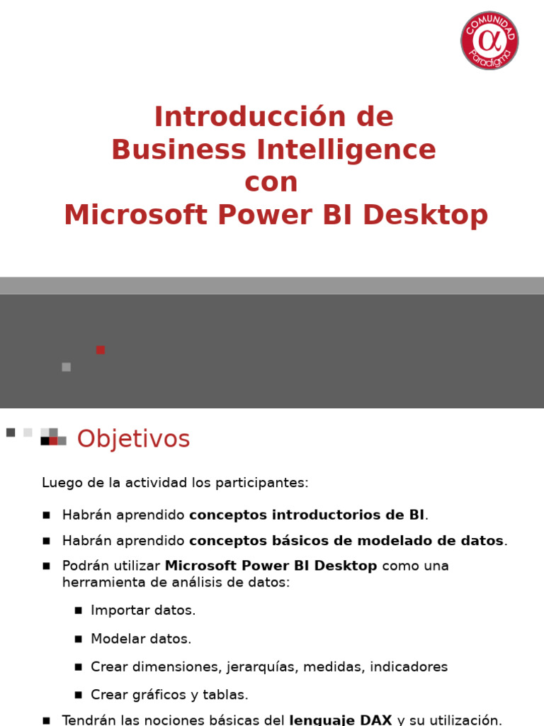 Curso BI-PowerBI Desktop | PDF | Almacén de datos | Inteligencia de negocios