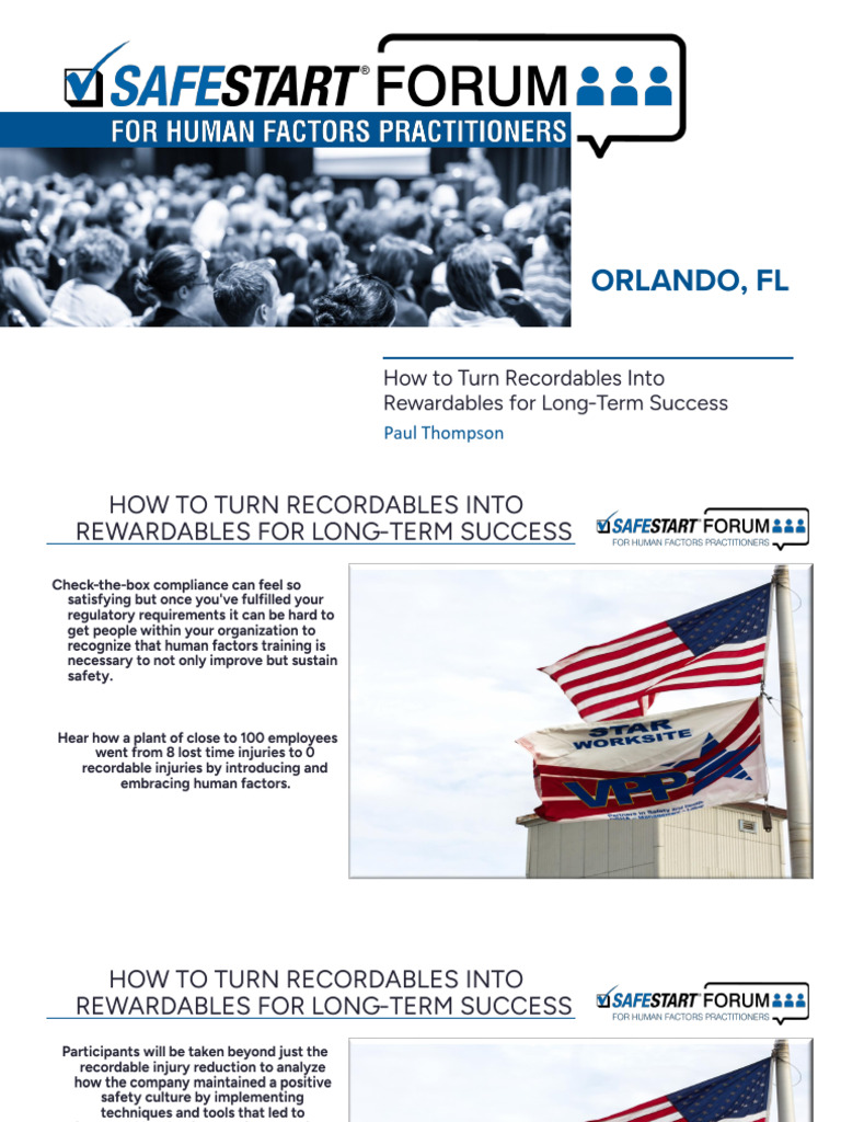 Transforming Safety: Recordables to Rewardables | PDF