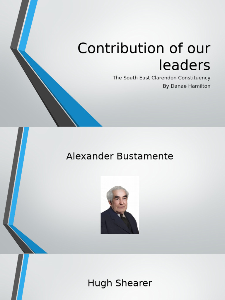 Contribution of Our Leaders | PDF