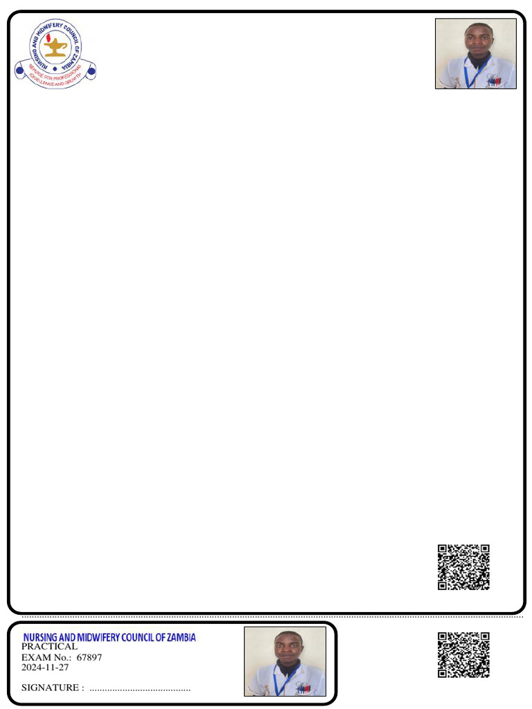 Examination Card | PDF | Maternal Health | Motherhood