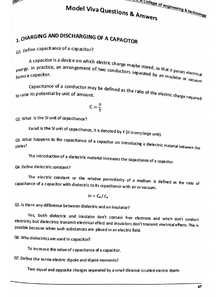 physics viva questions | PDF