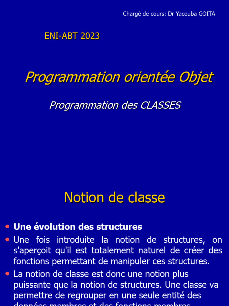 TP2 Classe | PDF | Classe (informatique) | Informatique