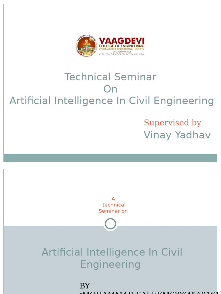 AI in Civil Engineering | PDF | Artificial Intelligence | Intelligence (AI) & Semantics