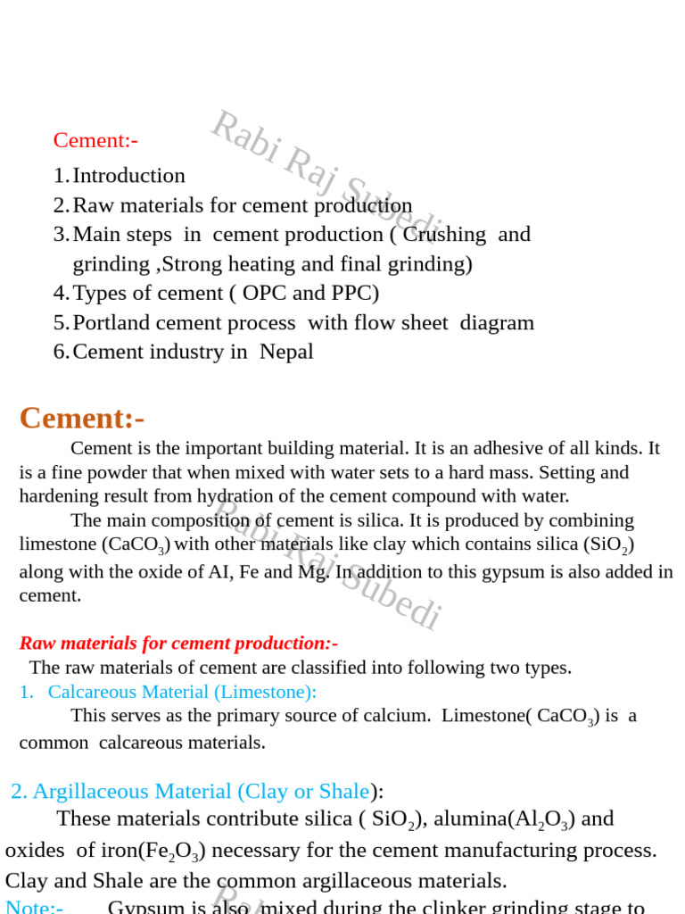 Cement | PDF | Cement | Mortar (Masonry)