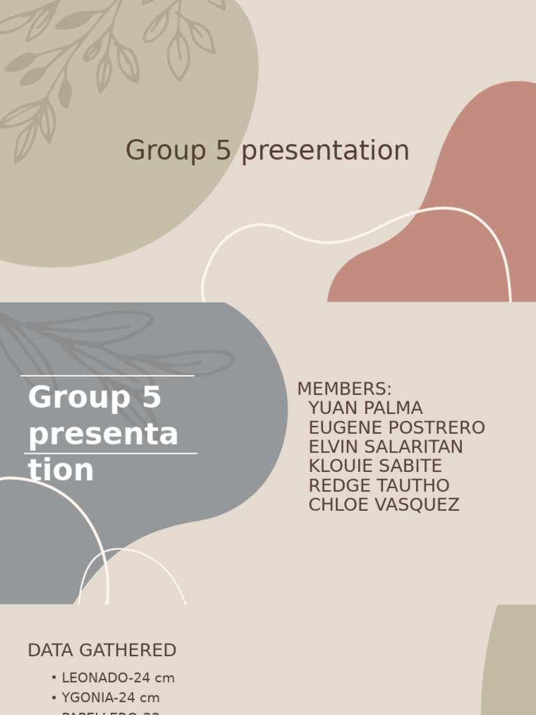 Group 5 Presentation (3) | PDF