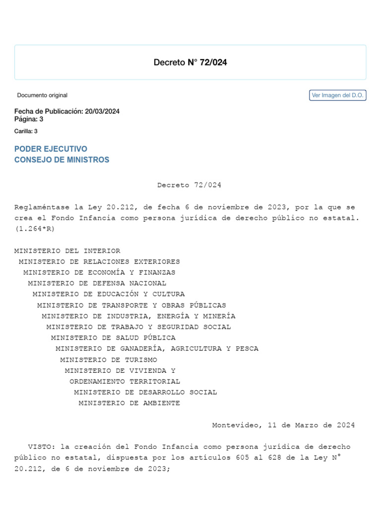 Documento PDF | PDF | Ministerio (Departamento de Gobierno) | Ejecutivo (gobierno)