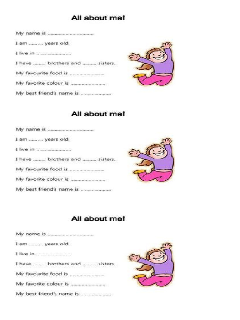 All About Me 2 | PDF