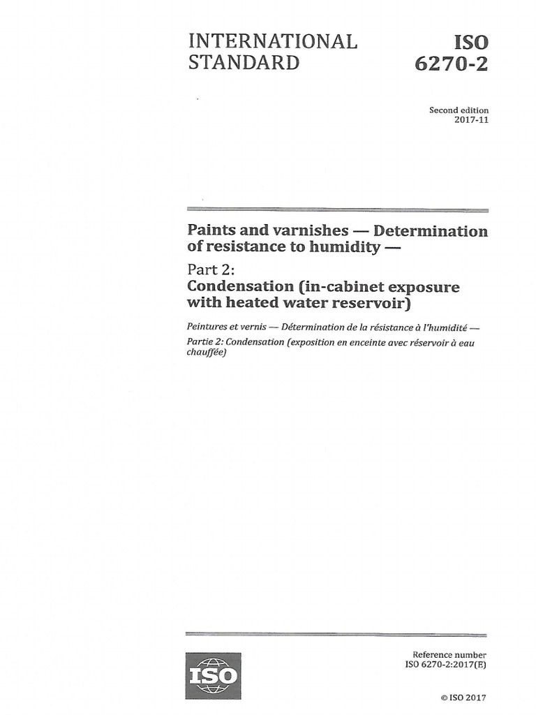 Iso 6270-2.2017 | PDF
