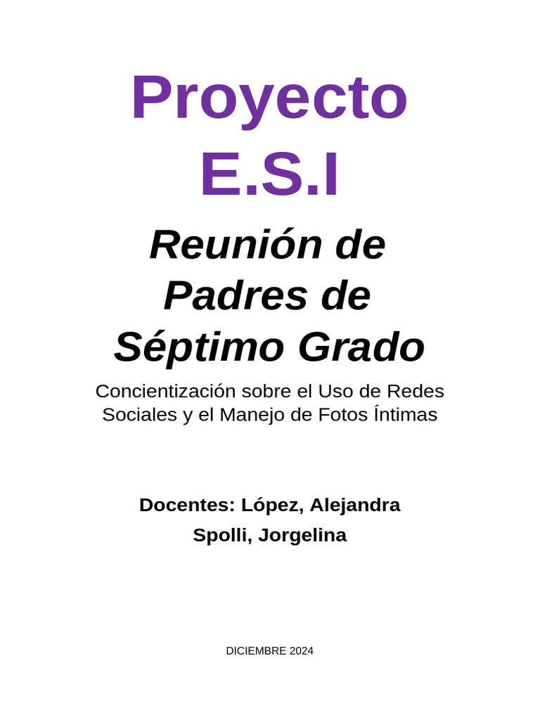 Proyecto ESI 2024 | PDF | Aprendizaje