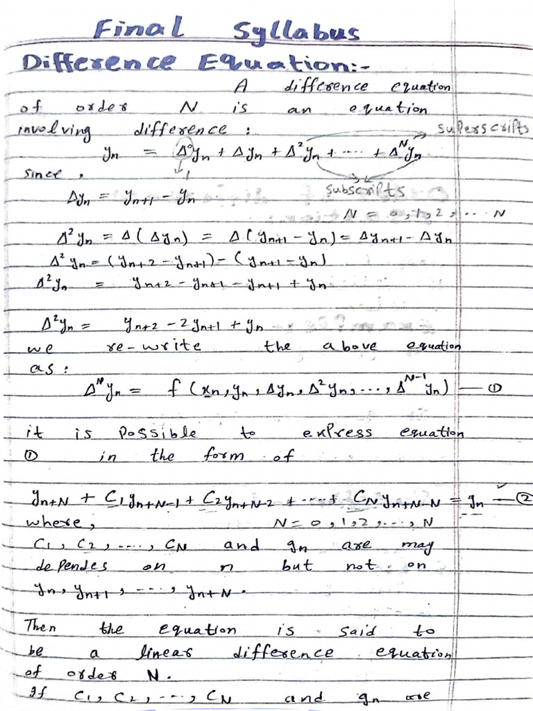 Numerical Method Final Syllabus | PDF