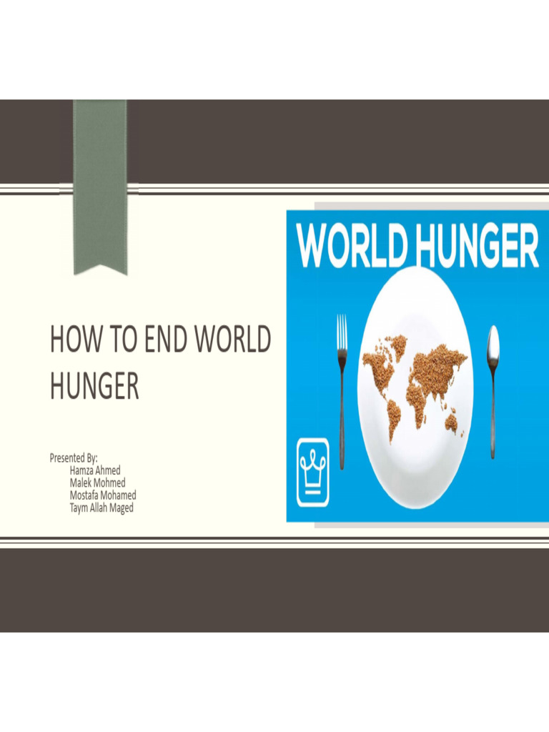 How To End World Hunger | PDF