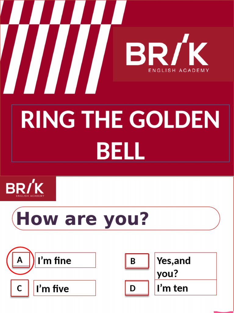 Ring the Golden Bell IELTS' - Đề Ôn Tập | PDF
