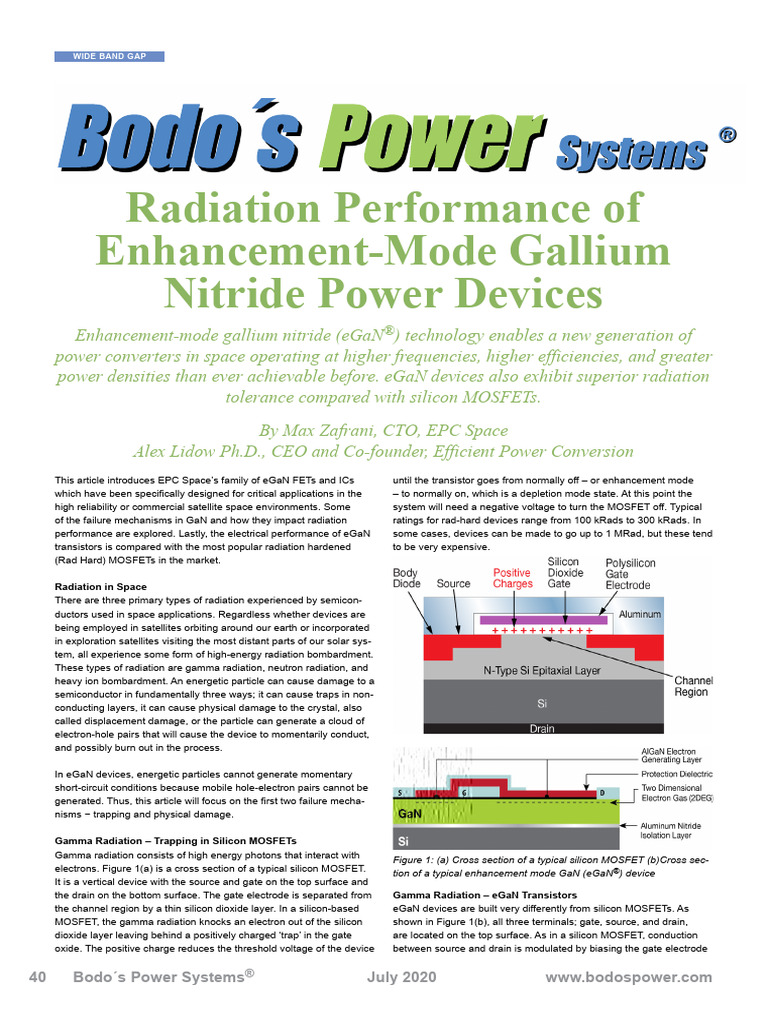 E-Mode GaN Radiation Study | PDF | Field Effect Transistor | Mosfet