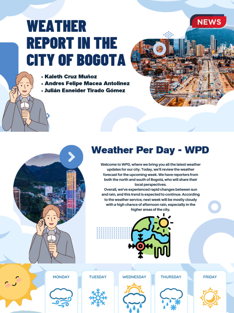 Weather Report in The City of Bogota | PDF | Weather | Rain
