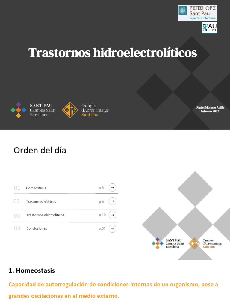 Tema 2 Trastornos Hidroelectroliìticos | PDF | Sodio | Potasio