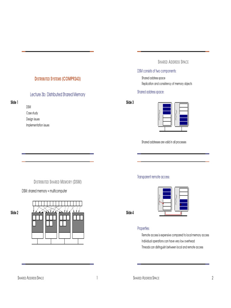 Chap 5 slides - DSM2 | PDF | Parallel Computing | Operating System