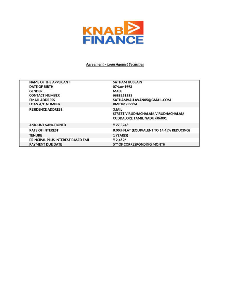 Km01m932224 Esign Response 8439pkoyxupq3ifb8 | PDF | Loans | Securities ...