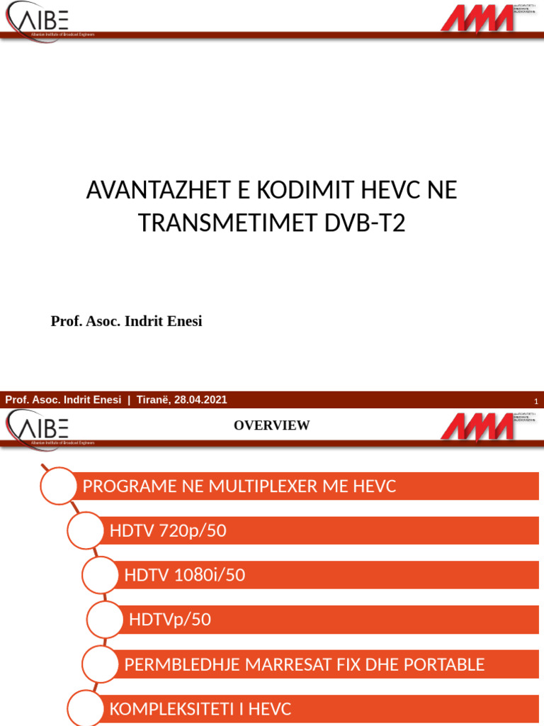AMA - Avantazhet e HEVC | PDF