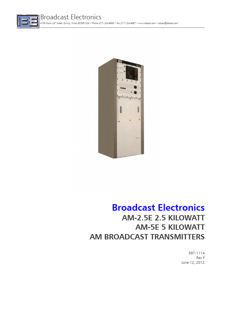 597-1114 AM - 2.5E - 5E Transmitter Rev F Secured - Reduced | PDF ...