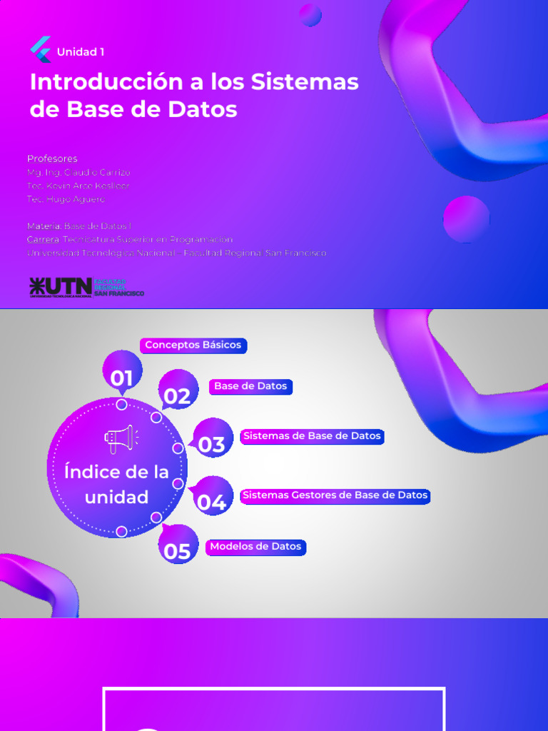 UNIDAD 1 - Introducción A Los Sistemas de Bases de Datos | PDF | Bases de datos | Servidor ...
