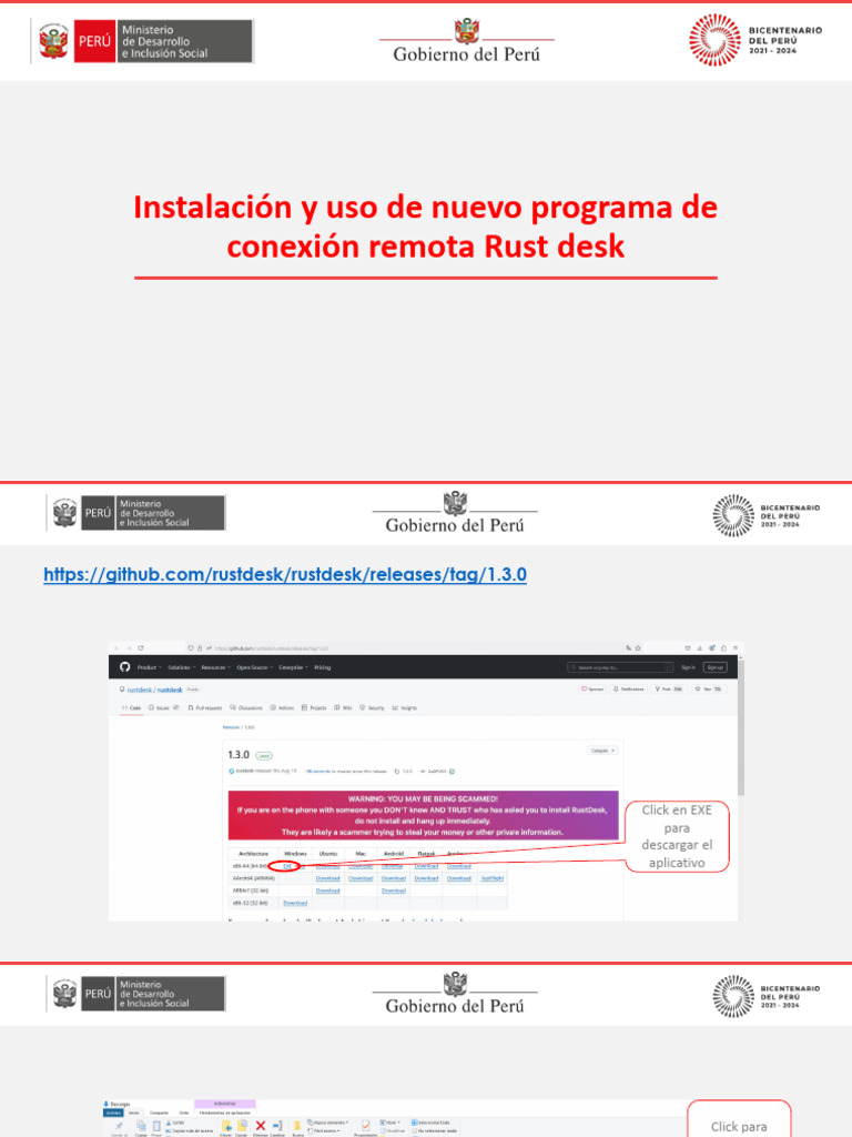 01 Uso Programa Rustdesk | PDF