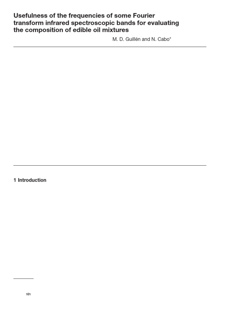 71 Pub 1999 (Guillen) Usefulness of The Frequencies of Some FTIR ...
