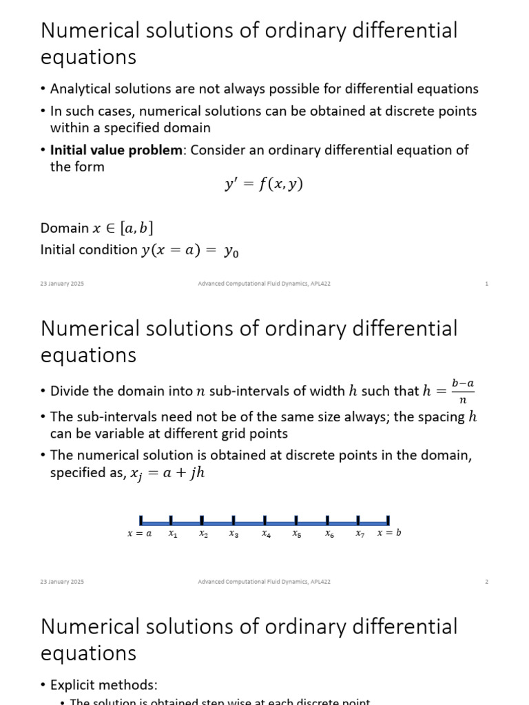 Lecture2_part2_timeintegration_ordinarydifferentialequations | PDF | Numerical Analysis | System ...