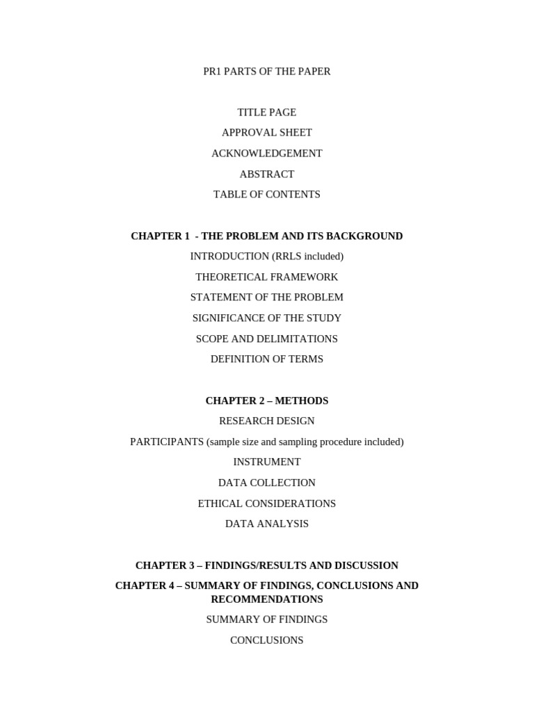 Pr1 Parts of The Paper 5 | PDF