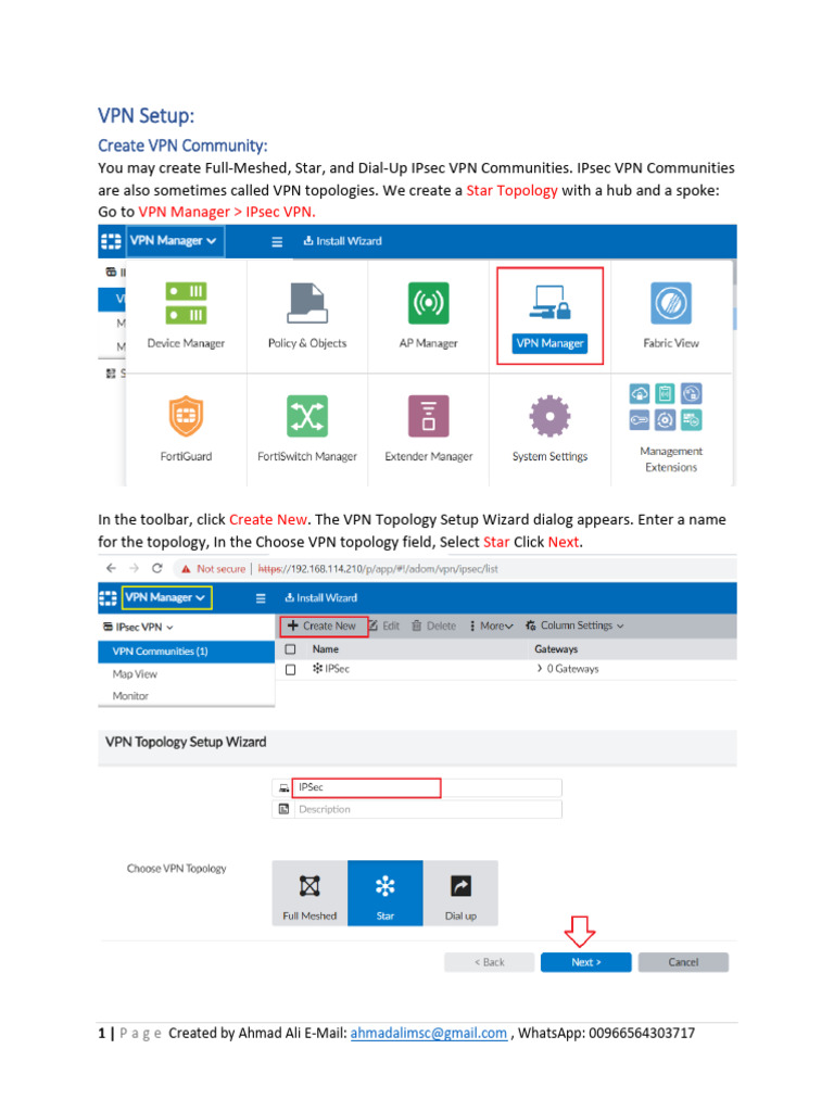 40-FortiManager VPN Setup | PDF | Virtual Private Network | Internet ...