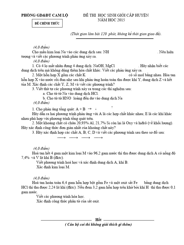 HSG - THCS - Cam L | PDF