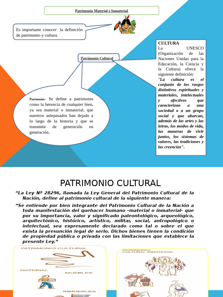 Patrimonio Diapositiva | PDF | Patrimonio cultural | Bienes (Ley)