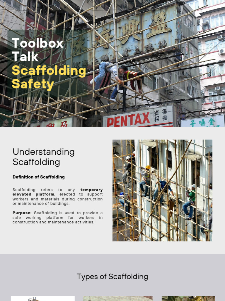 Scaffolding Safety Toolbox Talk | PDF