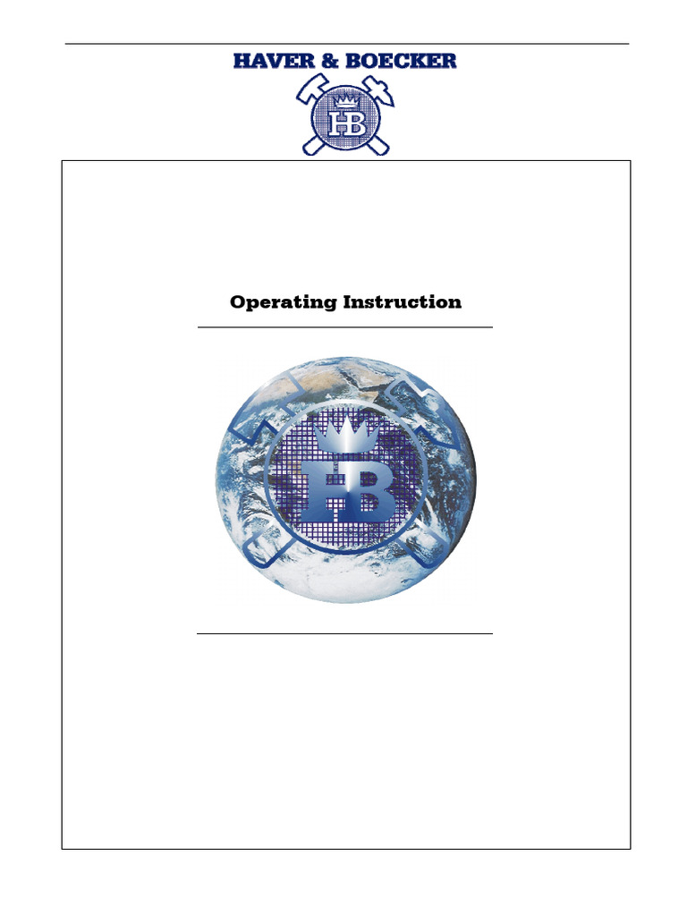 00 Operating Instruction Infrastructure | PDF