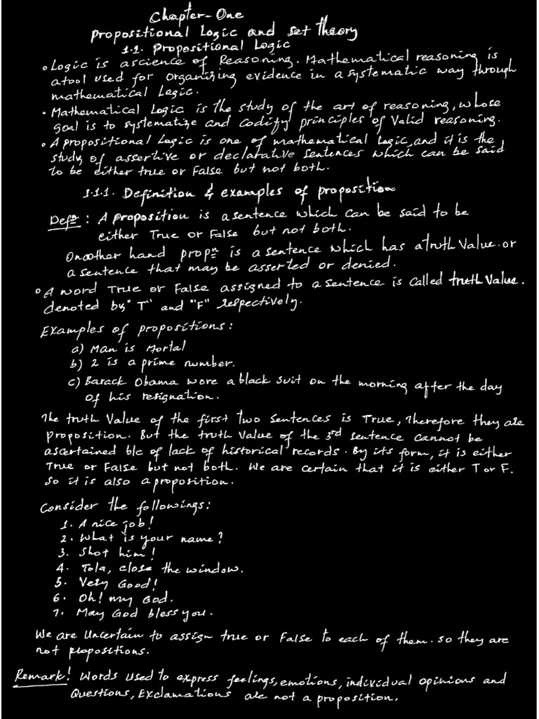 Math 1011 Logic | PDF
